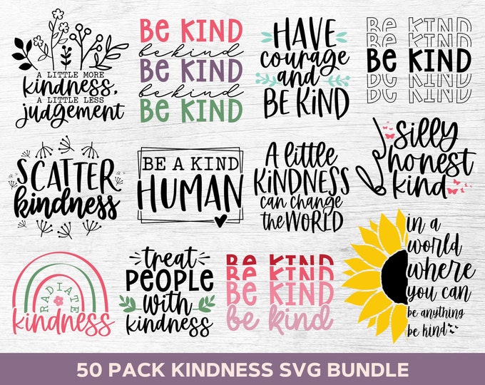 Cultivate Compassion, Empathy , Be Kind, Lino Style Illustration Block ...