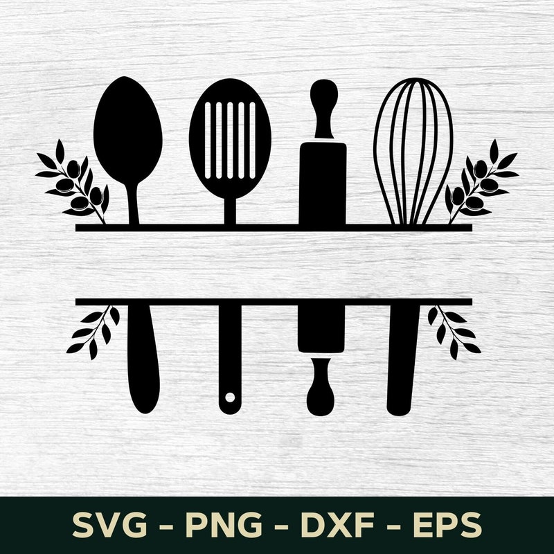 Kitchen Utensils Svg - Etsy