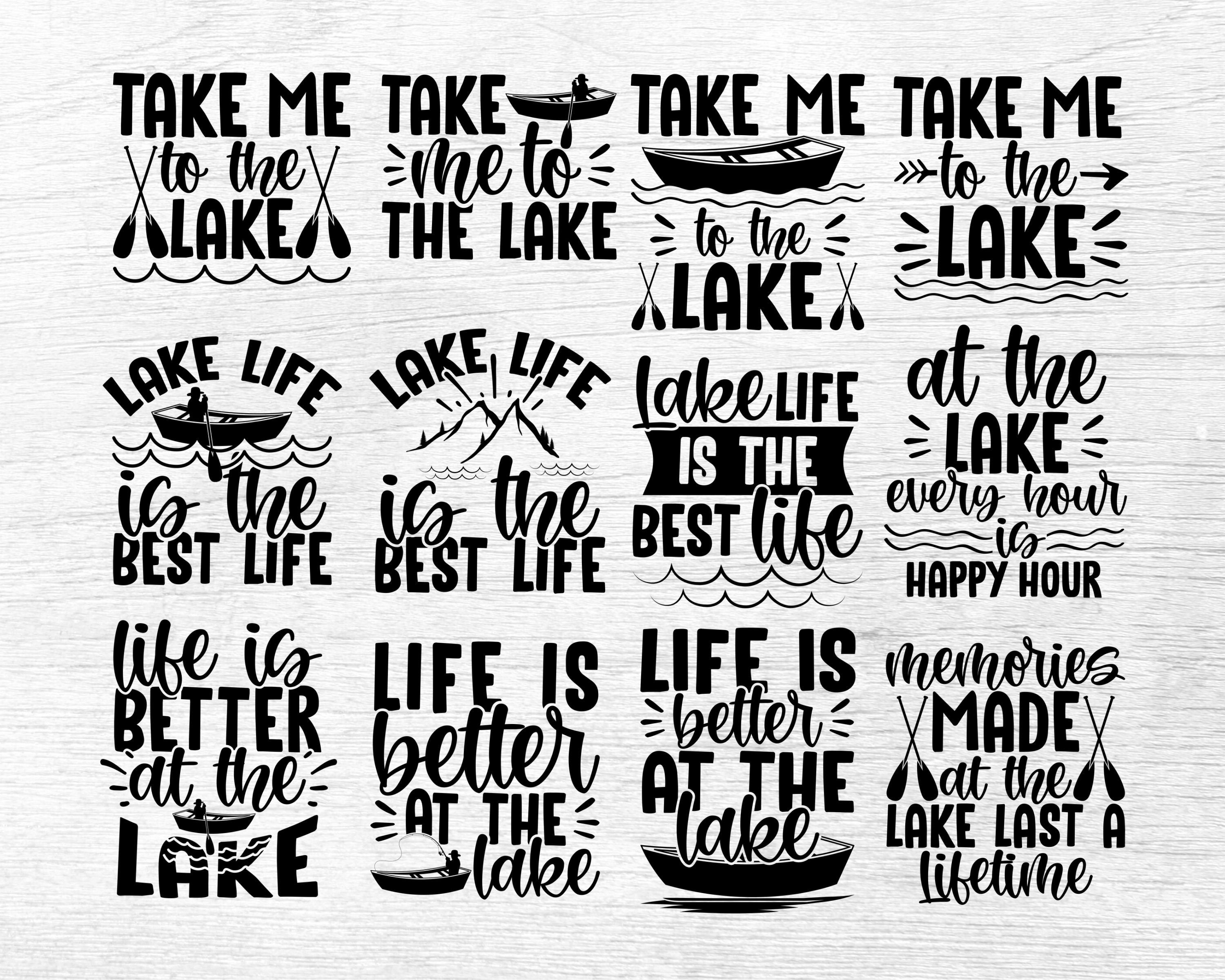 Lake Svg Bundle Lake Life Svg Lake Png Lake House Svg - Etsy