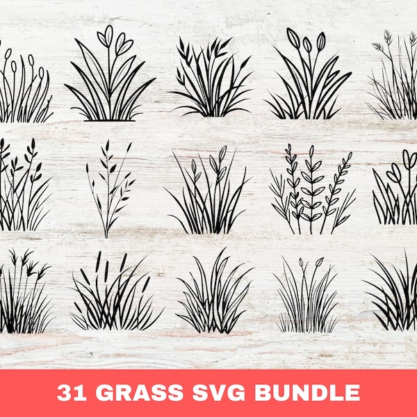 Grass Svg - Etsy