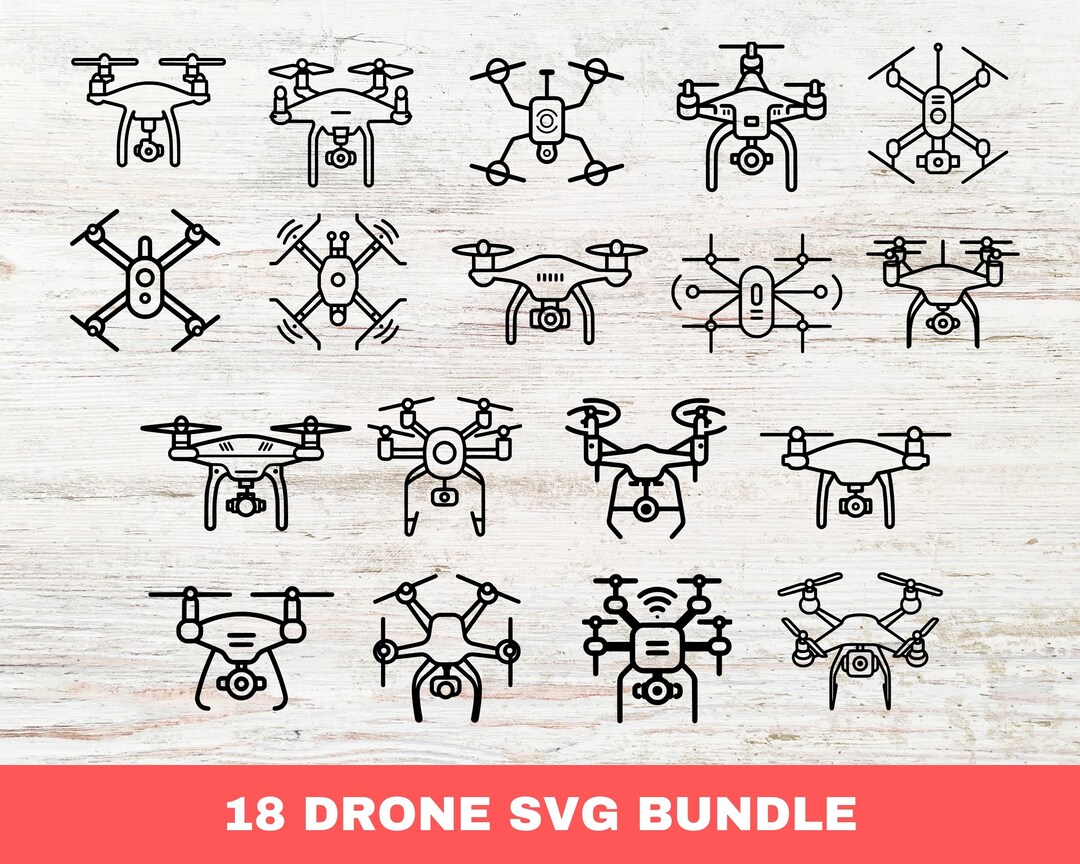 Drone Svg Bundle, Drone Png File, Drone Clip Art, Drone Cut Files for ...
