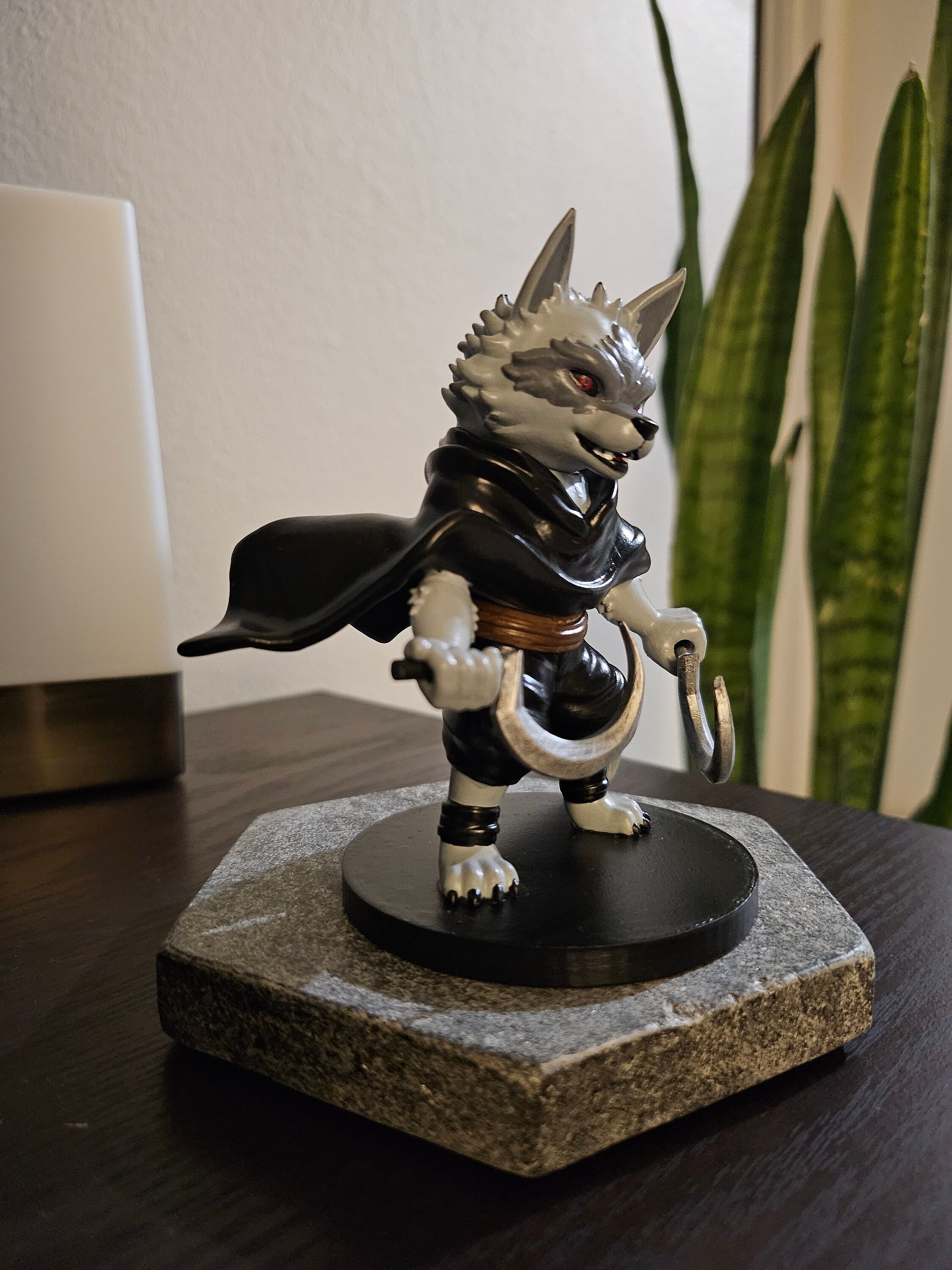 Death Wolf, Furry Wolf, Statue Figure Miniature, Werewolf, Mythical ...