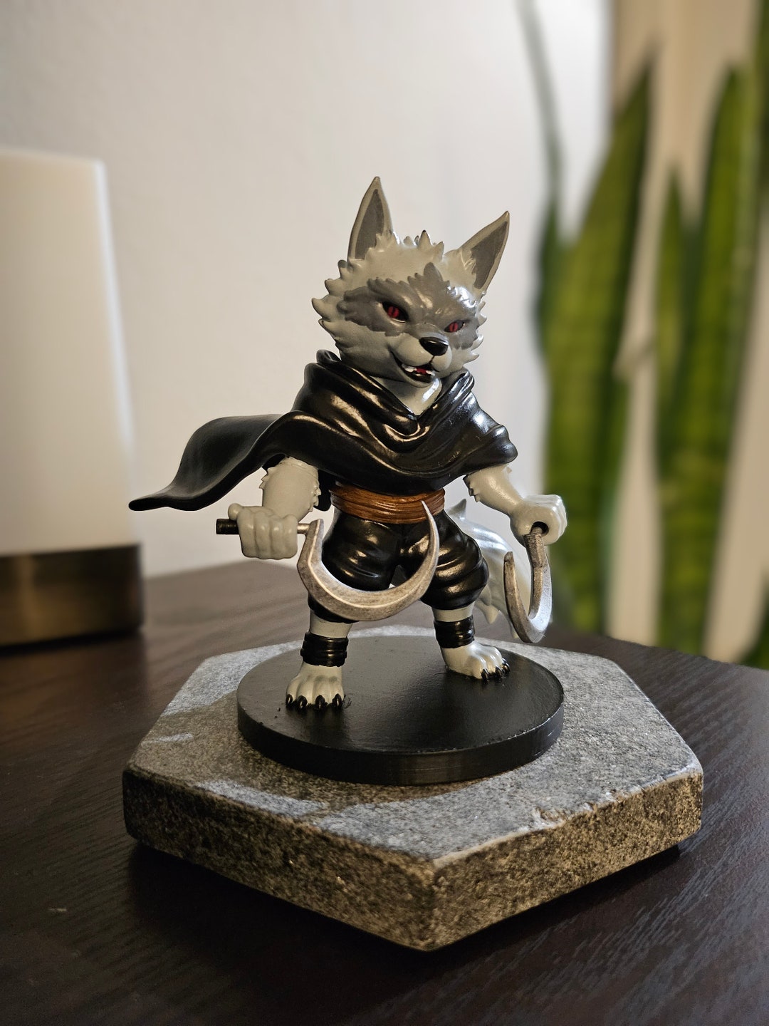 Death Wolf, Furry Wolf, Statue Figure Miniature, Werewolf, Mythical ...