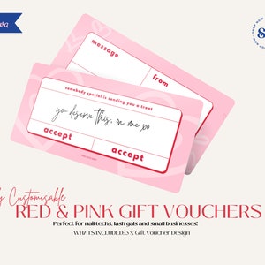 3 Gift Voucher Designs - Perfect for Beauty Businesses - Customisable ...