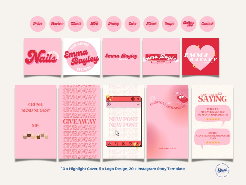 Branding Bundle! Perfect for Beauty Businesses - Customisable Canva ...