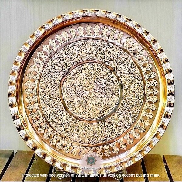 Large Copper Tray - Etsy