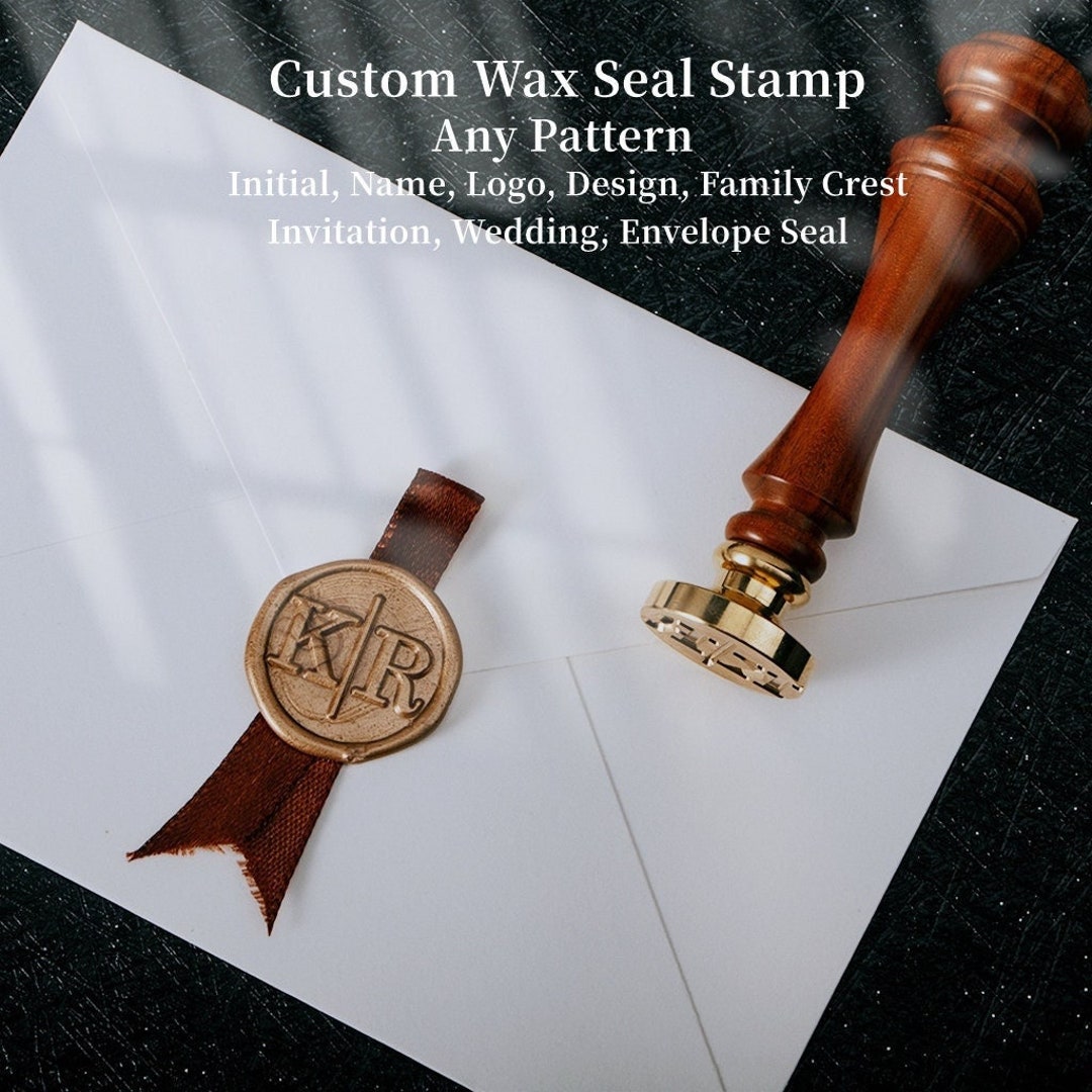 Custom Wax Seal, Custom Initial Wax Seal Stamp, Wax Seal Stamp Kit, Wax ...
