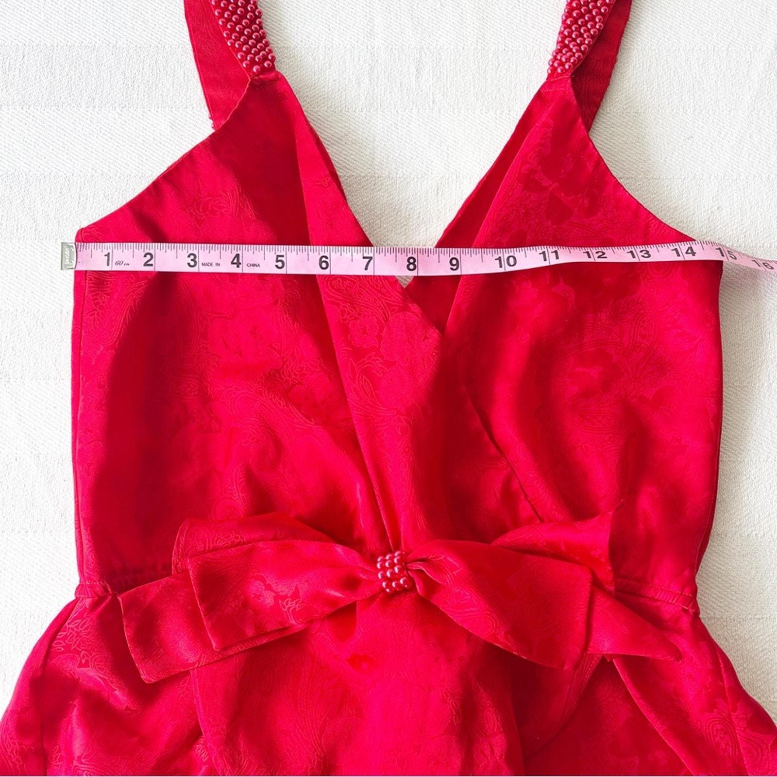 VICTORIA’S SECRET Vintage 1980’s Gold Label Red Beaded Bodysuit - Etsy