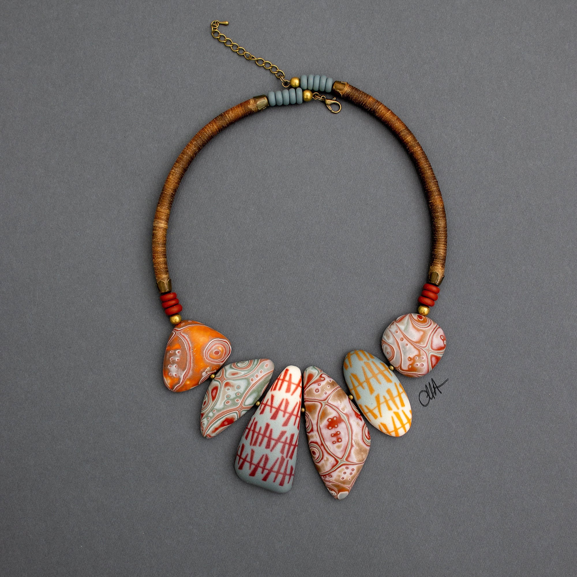 Meet the Chieftain. Tribal Style Necklace. Colorful Statement - Etsy