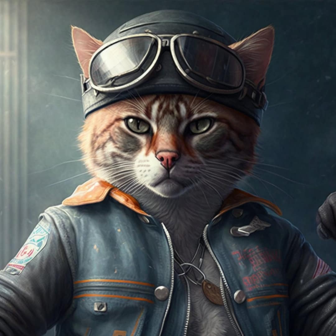 Vroom Vroom: Taking GTA to the Streets With Cat on Two Wheels - Etsy