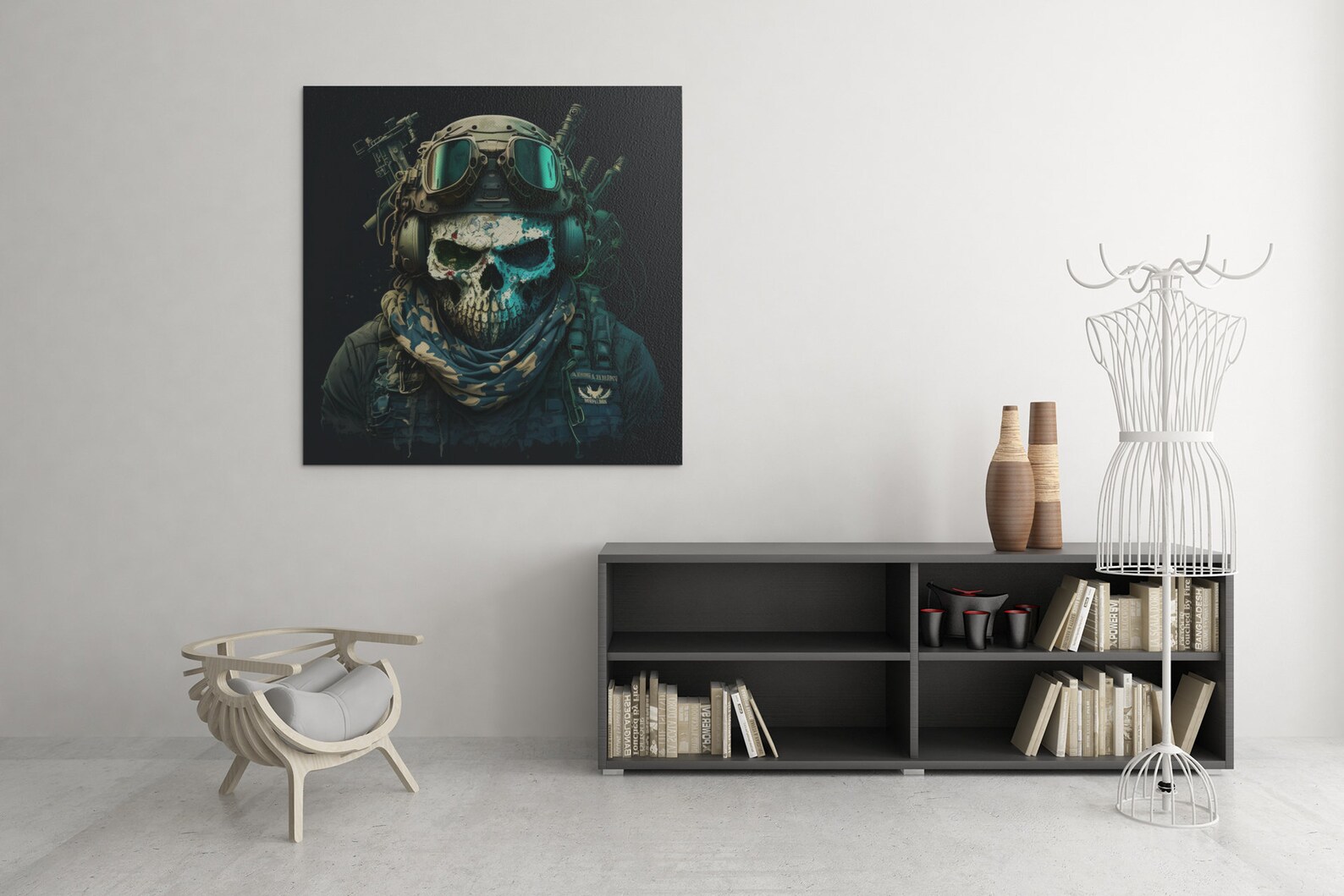 Navy Seal Skull With Helmet, Poster,printable Digital Download Wall Art ...