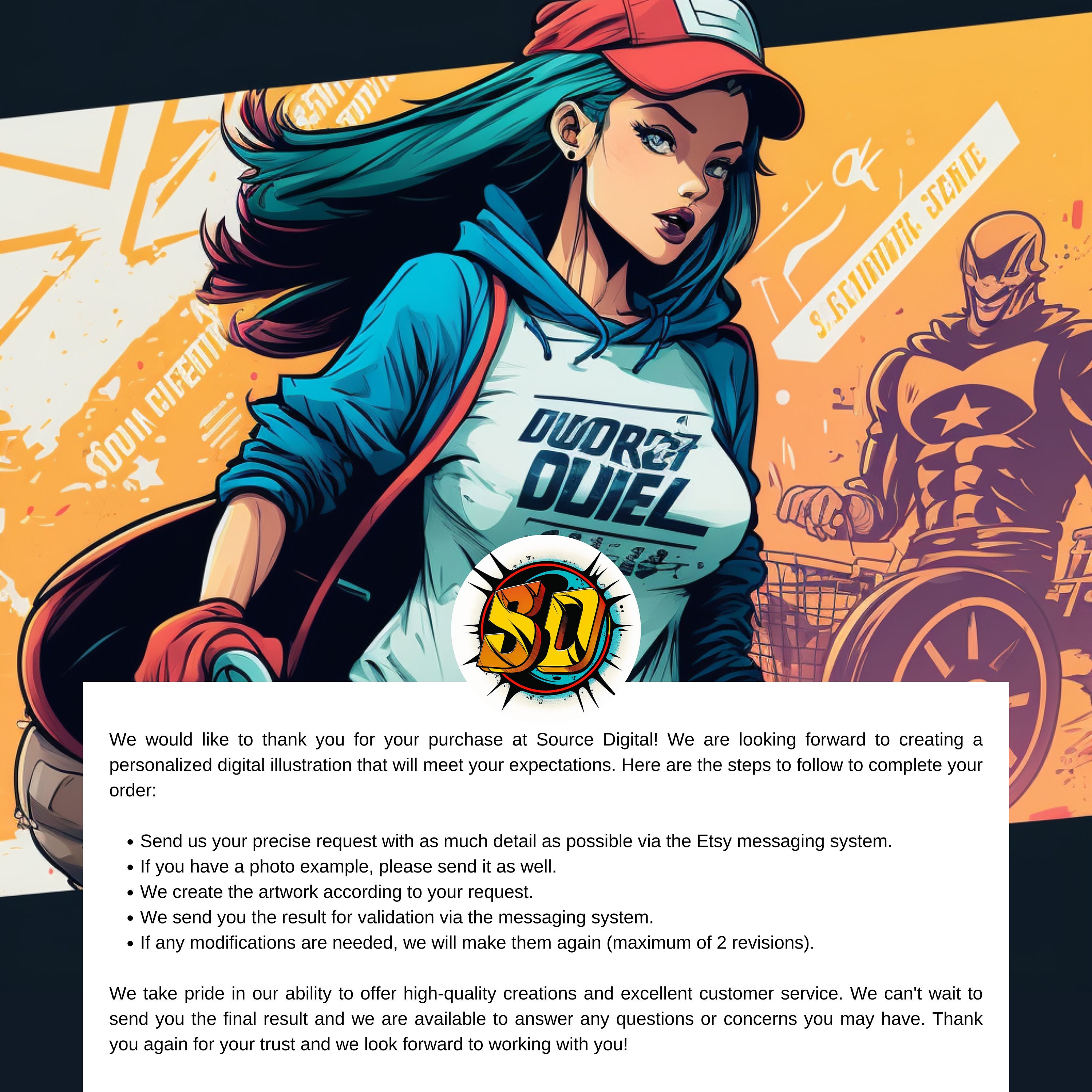 Custom Digital Art: Create Your Character or Art According to Your ...