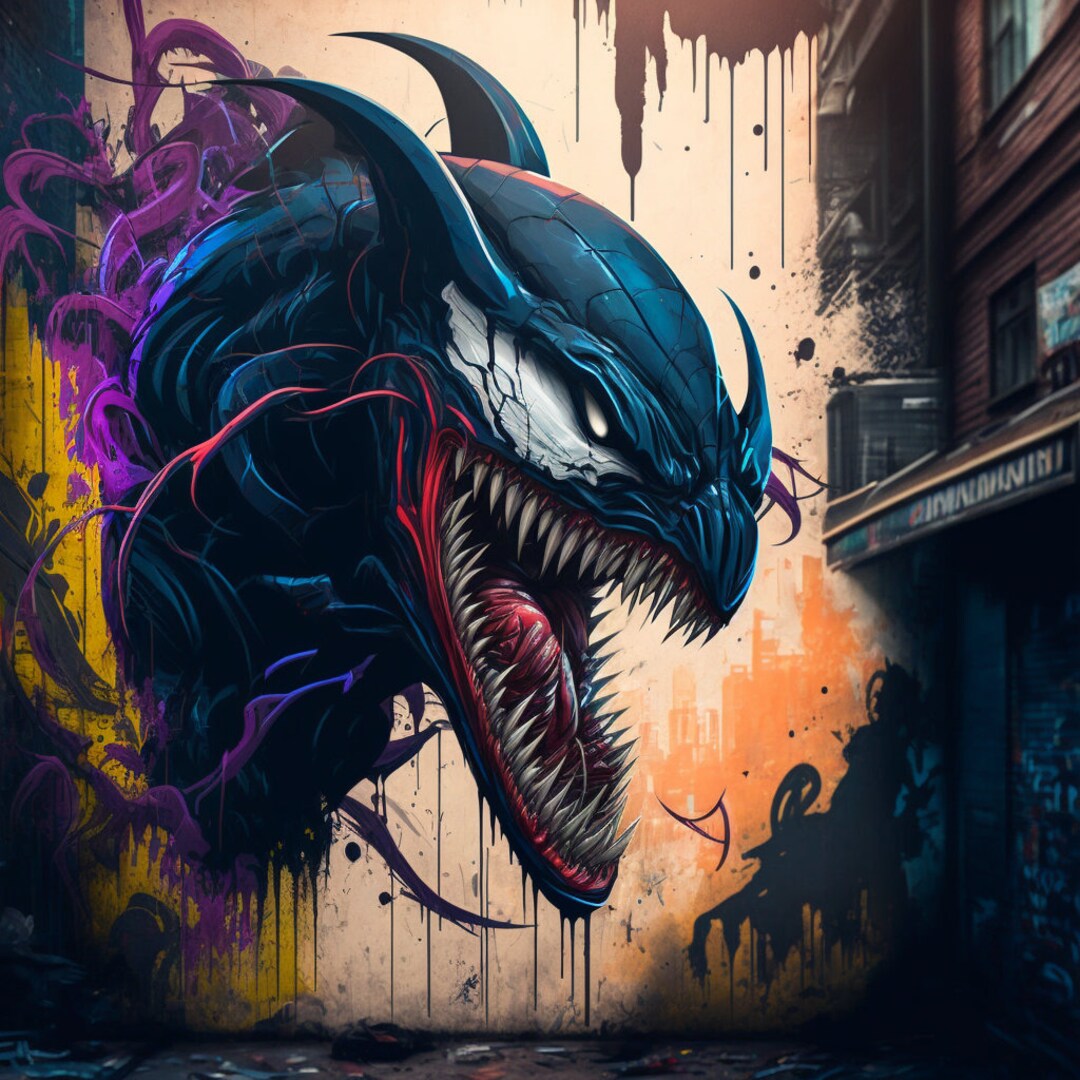 Venom Poster,venom Print,venom Wall Decor,venom Art Print,marvel Wall ...