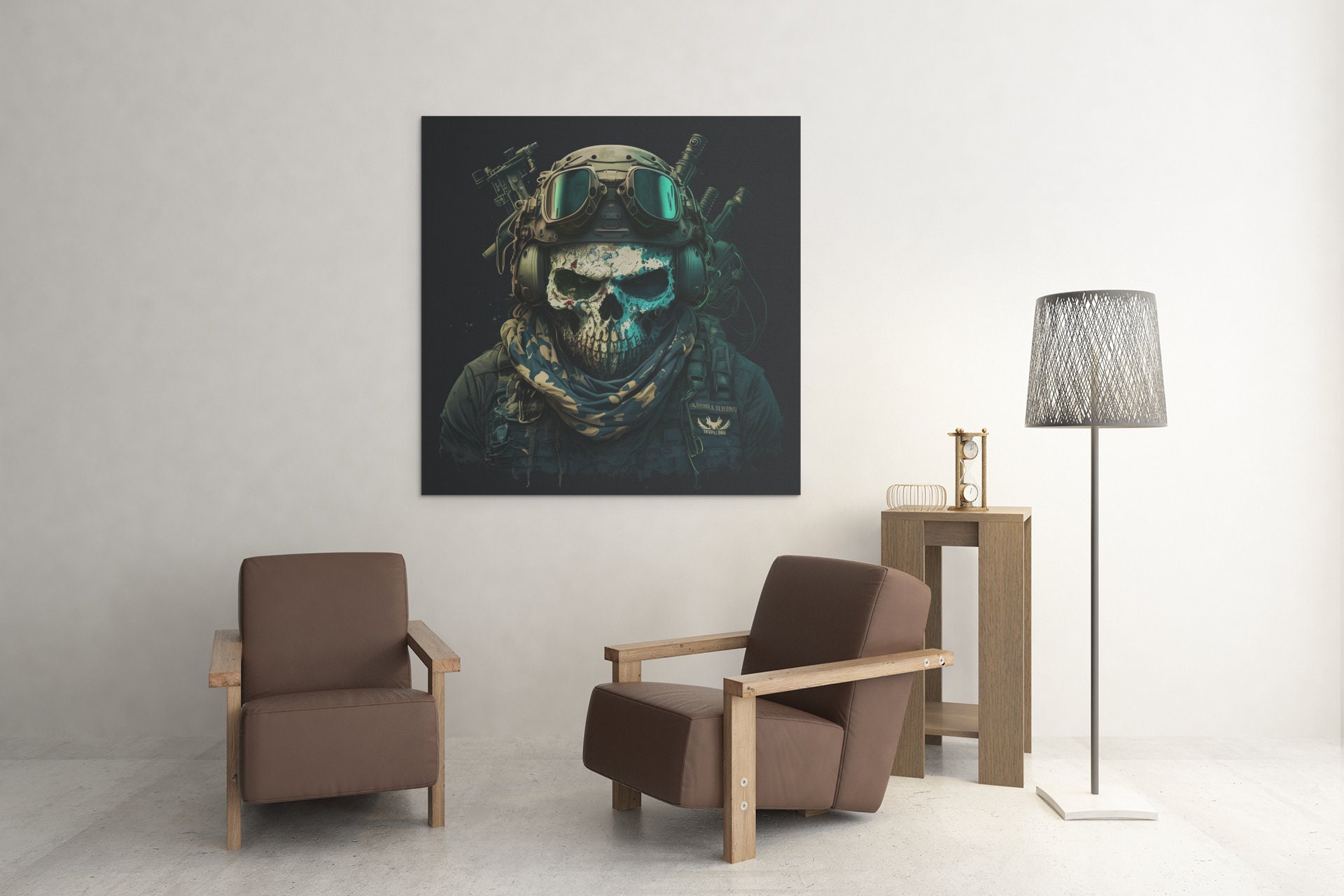 Navy Seal Skull With Helmet, Poster,printable Digital Download Wall Art ...