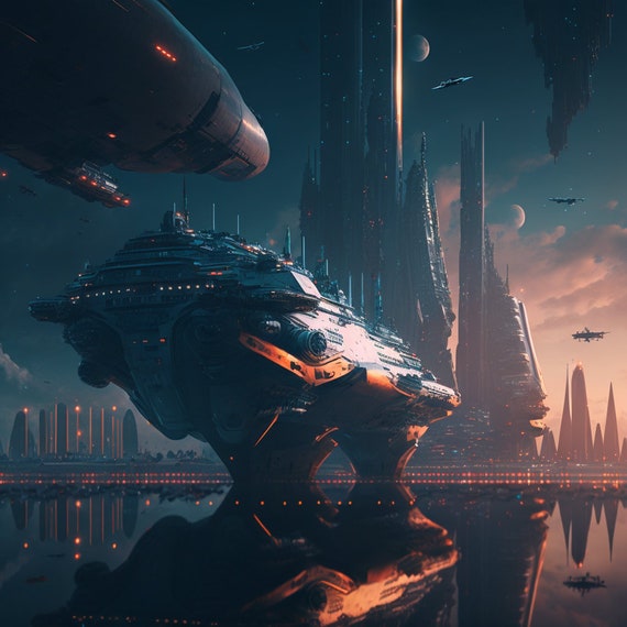Futuristic Flying Ships