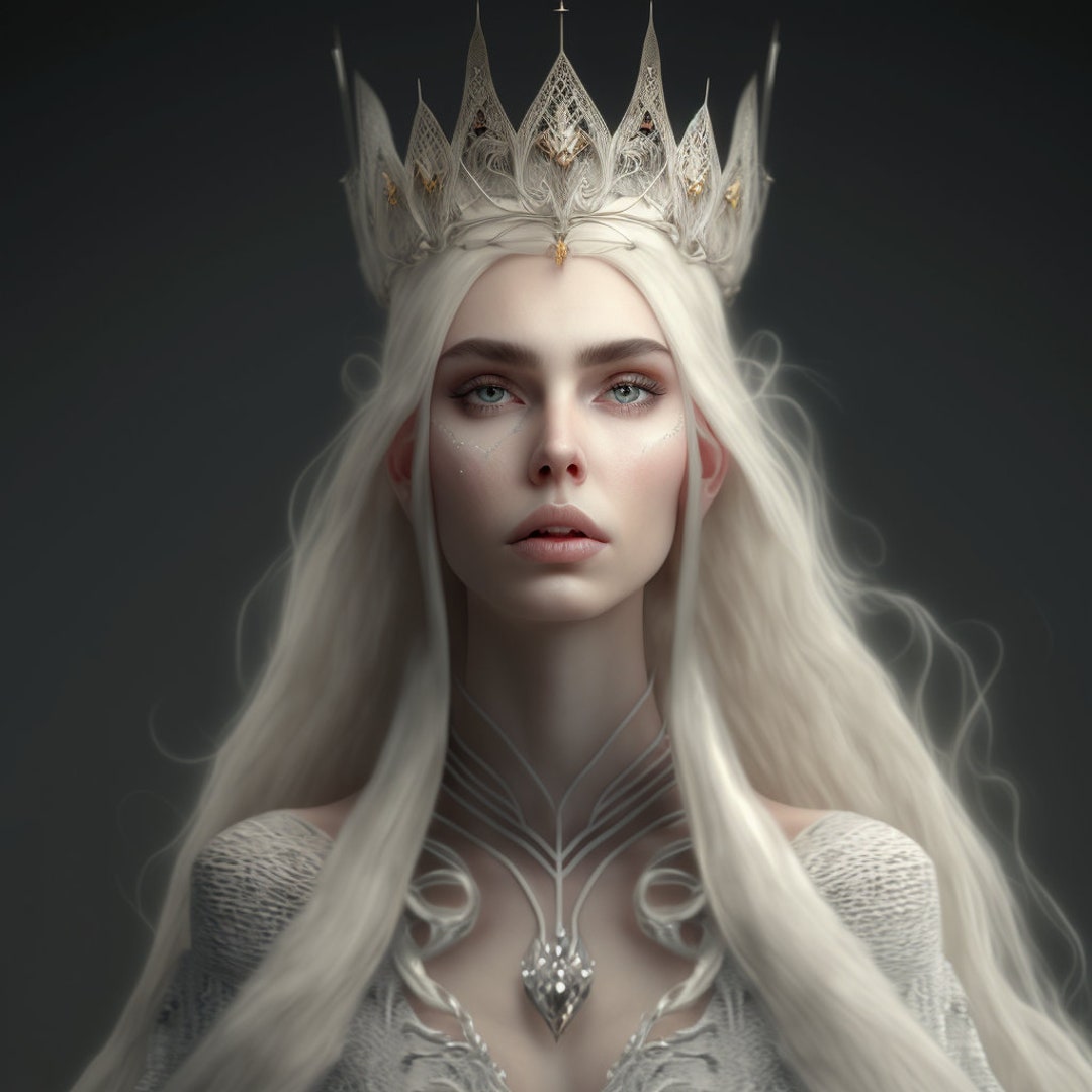 White Majestic White Witch Digital Download Wall Art Home Decor Artwork ...