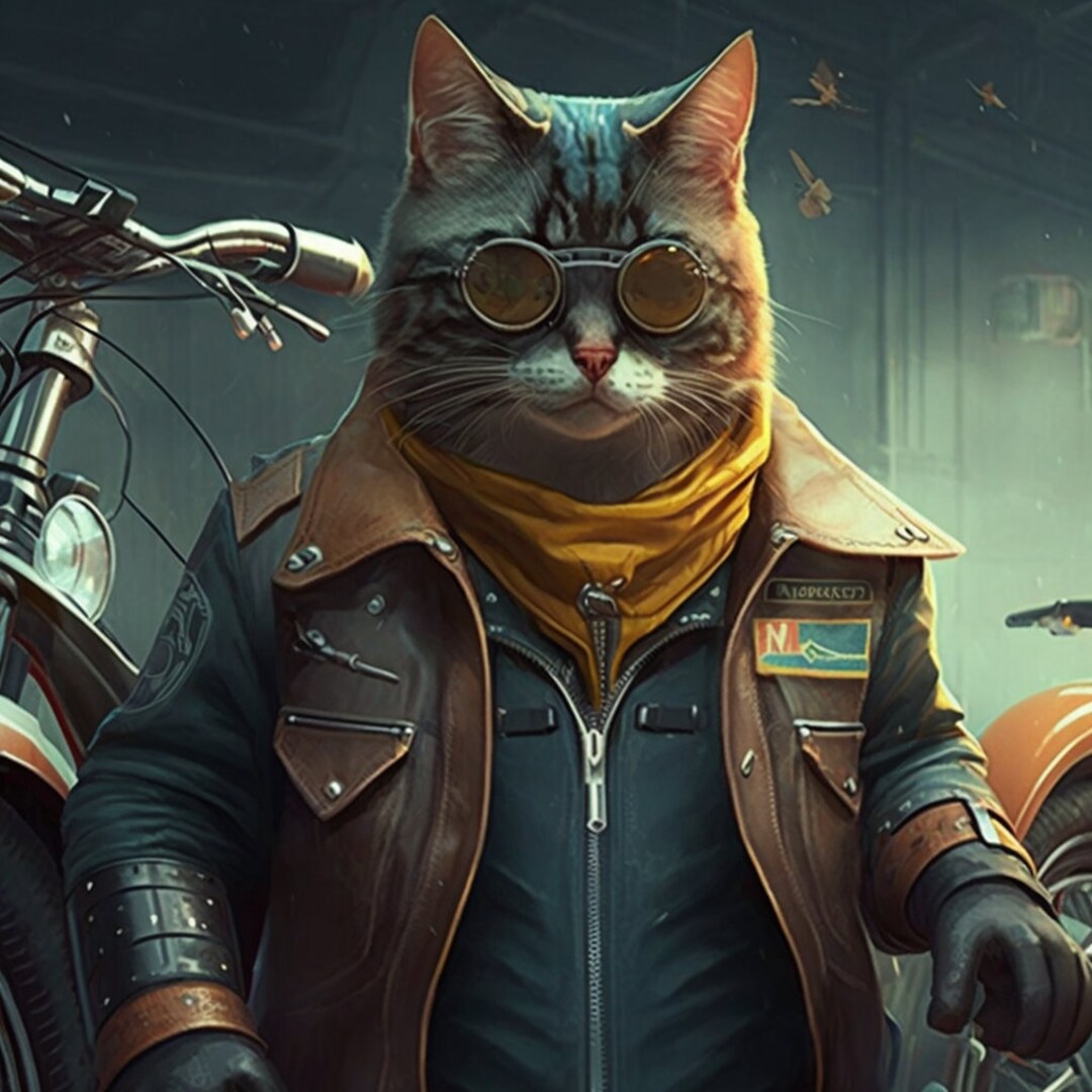 Vroom Vroom Cat's Highway Adventures the Epic Biking - Etsy