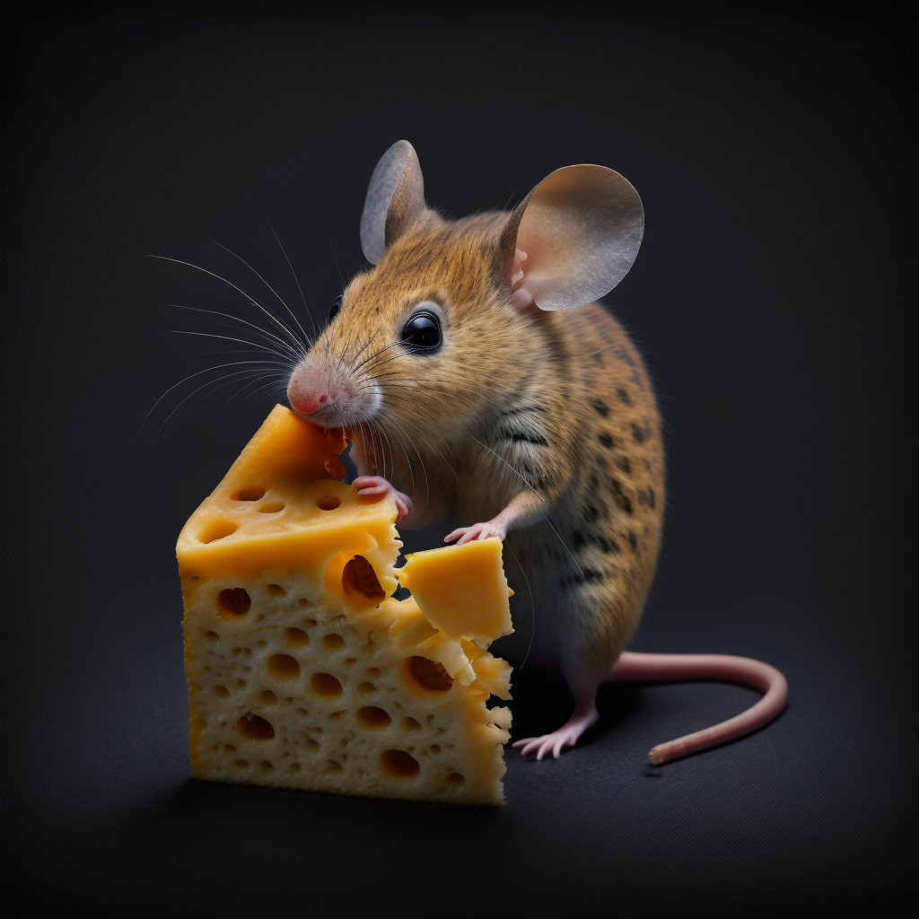 Poster Mouse Eating Cheese Kitchen Decor Digital Download - Etsy
