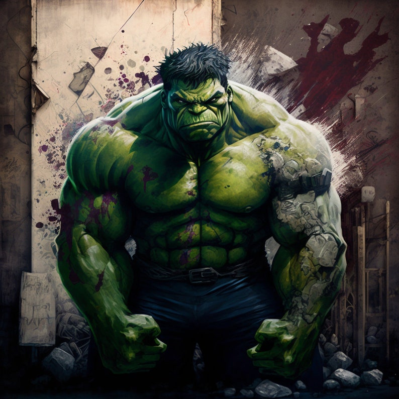 The Incredible Hulk Printable Poster Green Digital Download - Etsy
