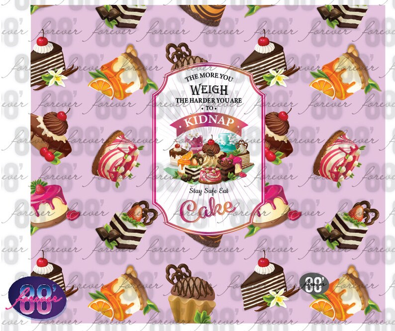 Second Sweet Treats Bundle Sweets Tumbler Wrap Pie Cookie - Etsy UK