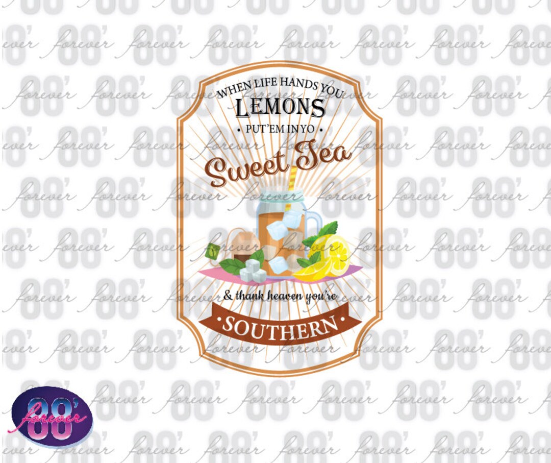 Sweet Tea & Southern Decal - Etsy