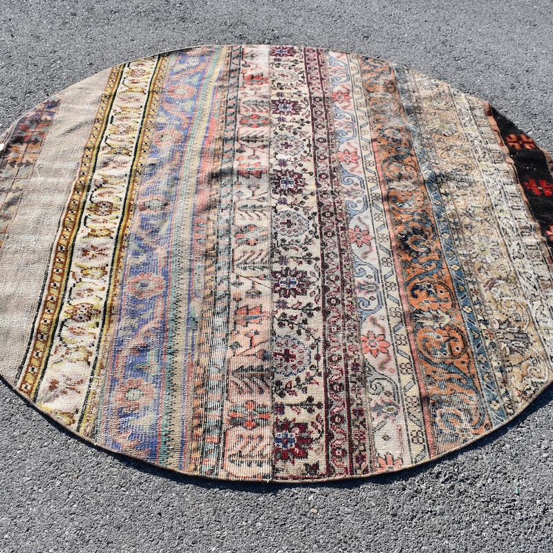 Small Round Rug - Etsy