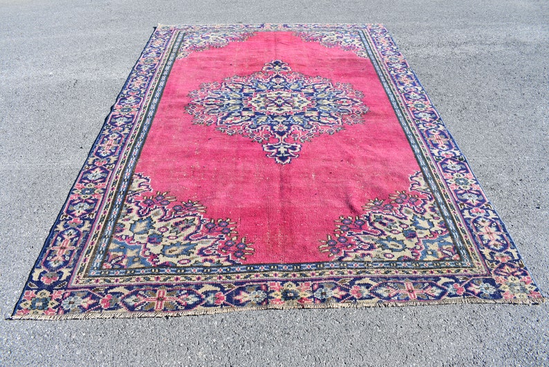 Large Rug Turkish Livingroom Rug Vintage Boho Rug Bohemian - Etsy