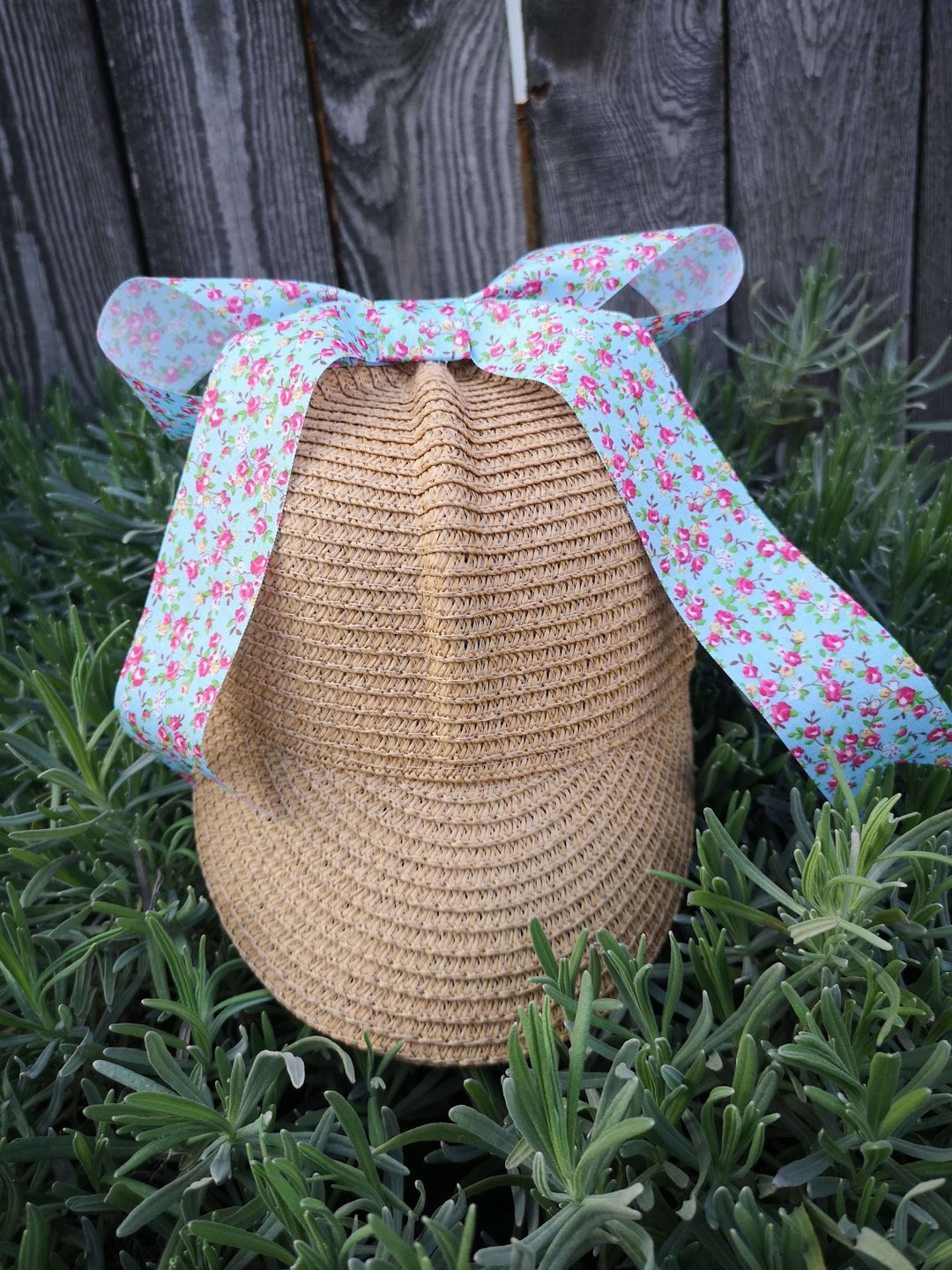 Kids Straw Hat With a Ribbon, Summer Straw Hat, Beach Hat With Bow ...