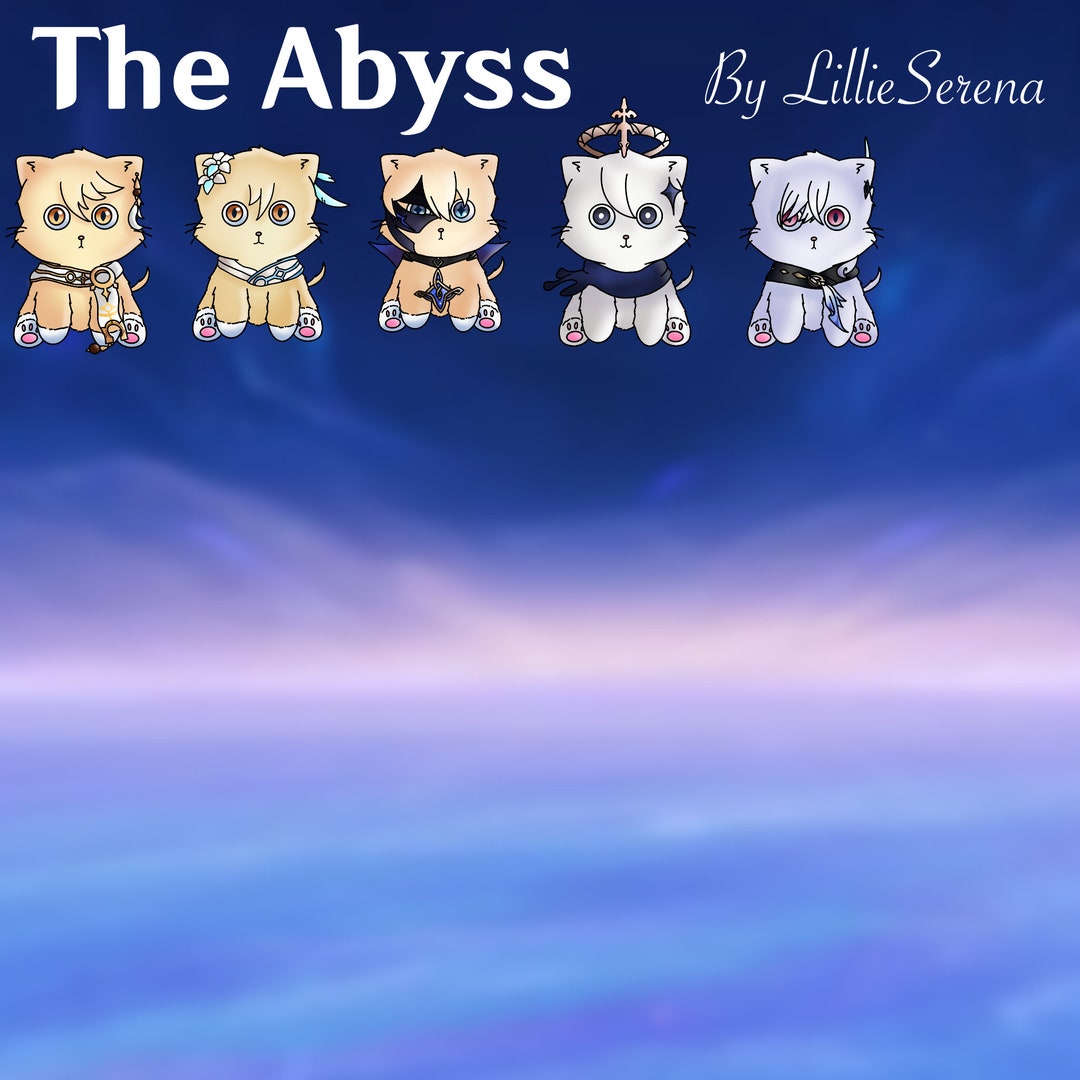 Cosplaying Cats Abyss Traveler Cute Anime Kitty Themed, Holographic ...