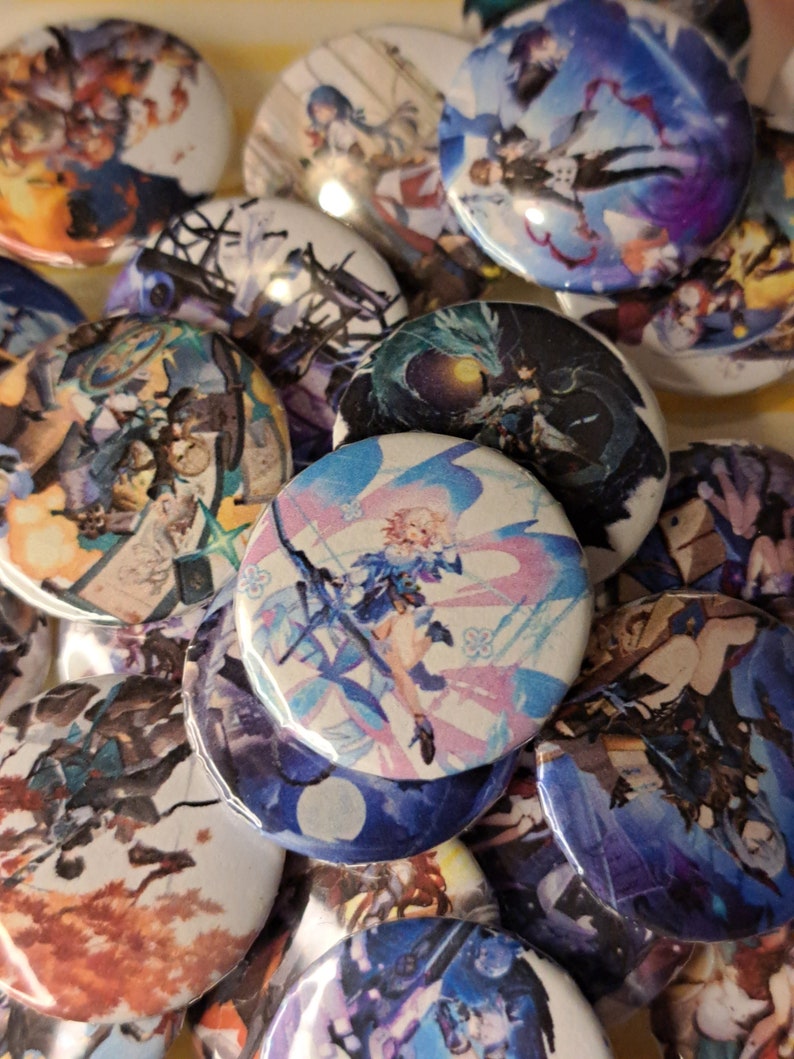 Honkai Star Rail HSR 25mm/2cm Cute Anime Small Badges Pins: for Gamers ...