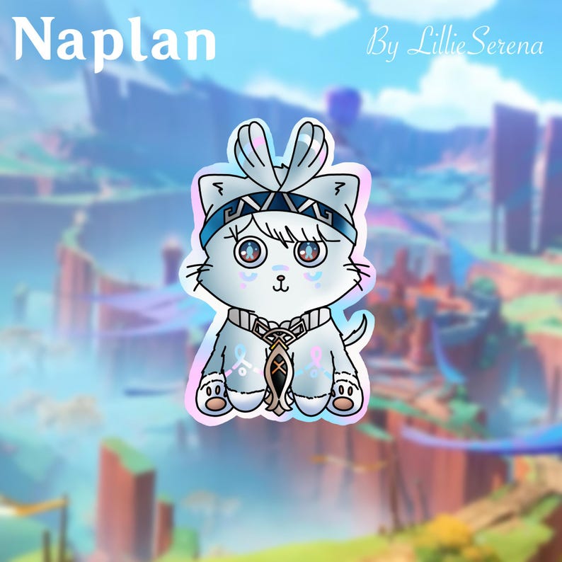 Cosplaying Cats Natlan Cute Anime Kitty Themed, Holographic Fanart ...
