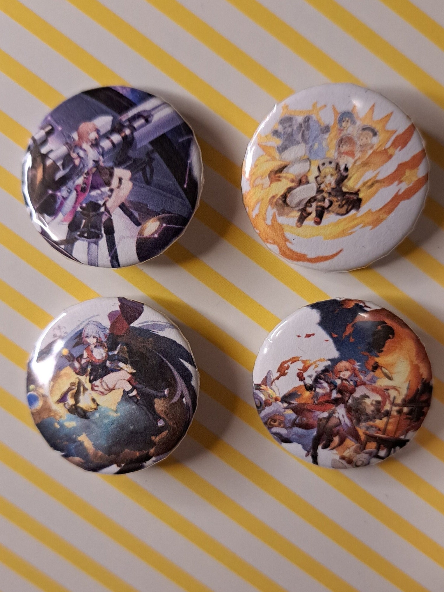 Honkai Star Rail HSR 25mm/2cm Cute Anime Small Badges Pins: for Gamers ...