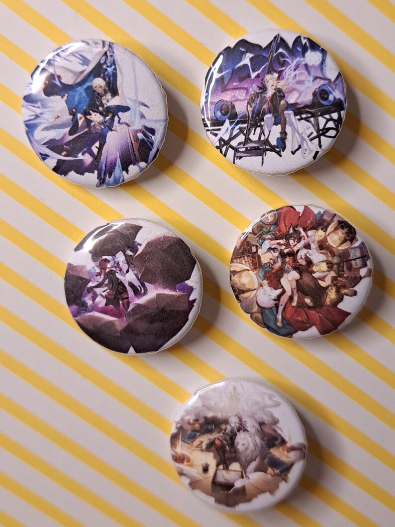 Honkai Star Rail HSR 25mm/2cm Cute Anime Small Badges Pins: for Gamers ...