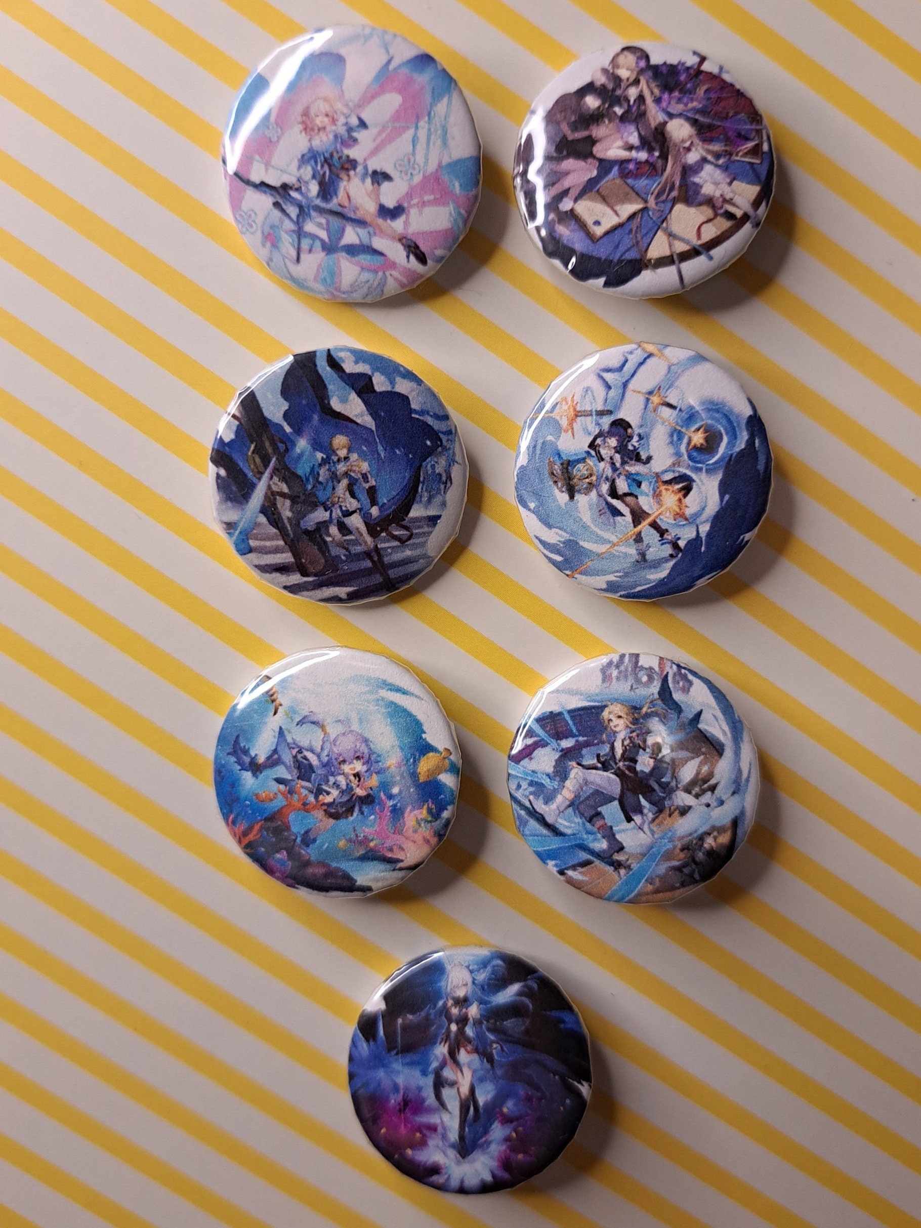 Honkai Star Rail HSR 25mm/2cm Cute Anime Small Badges Pins: for Gamers ...