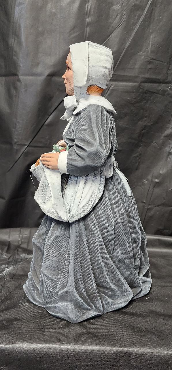 Hand-painted Ceramic Pilgrim Figurines: Thanksgiving Decor - Etsy