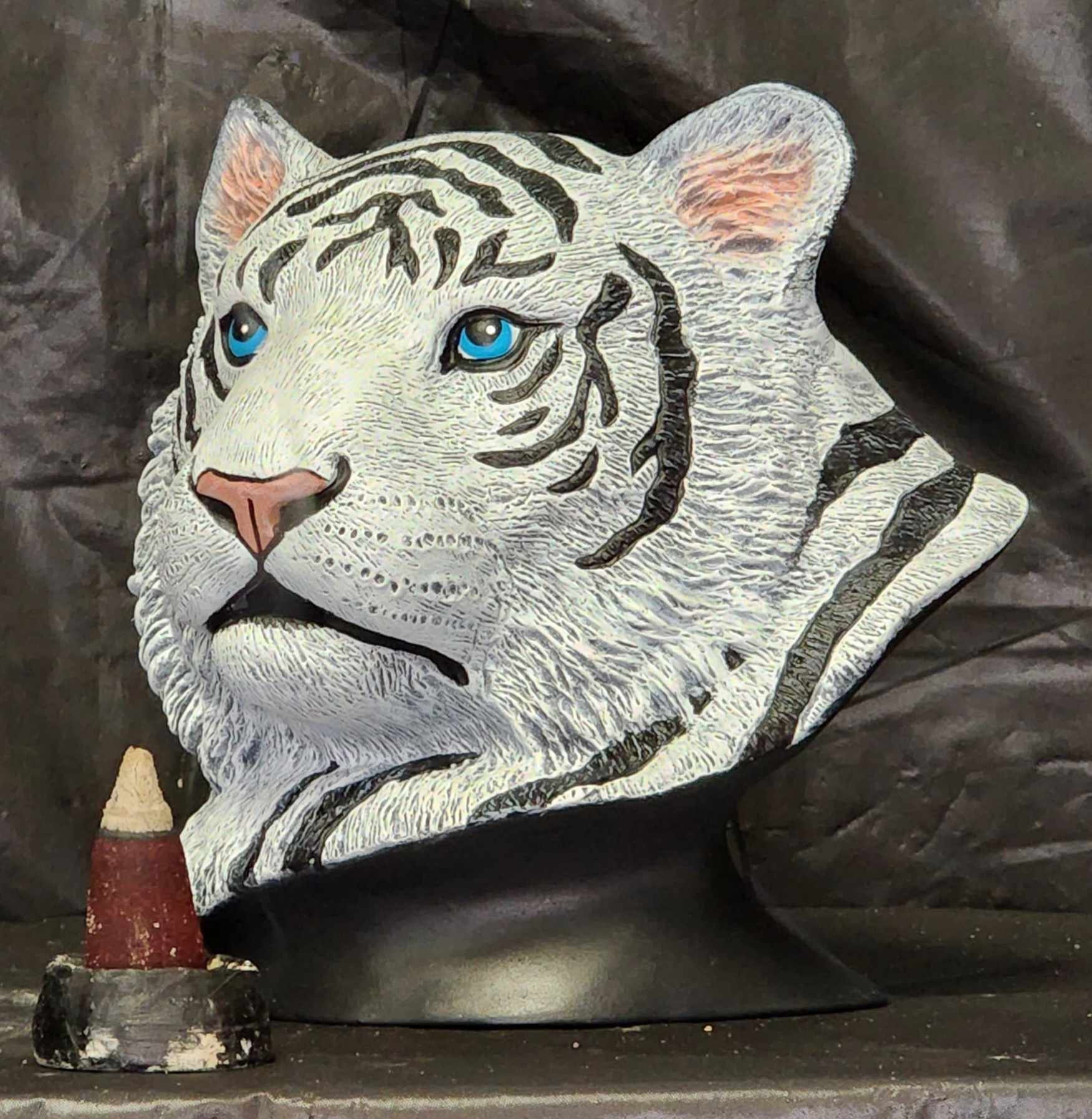 Tiger Bust Incense Smoker - Etsy