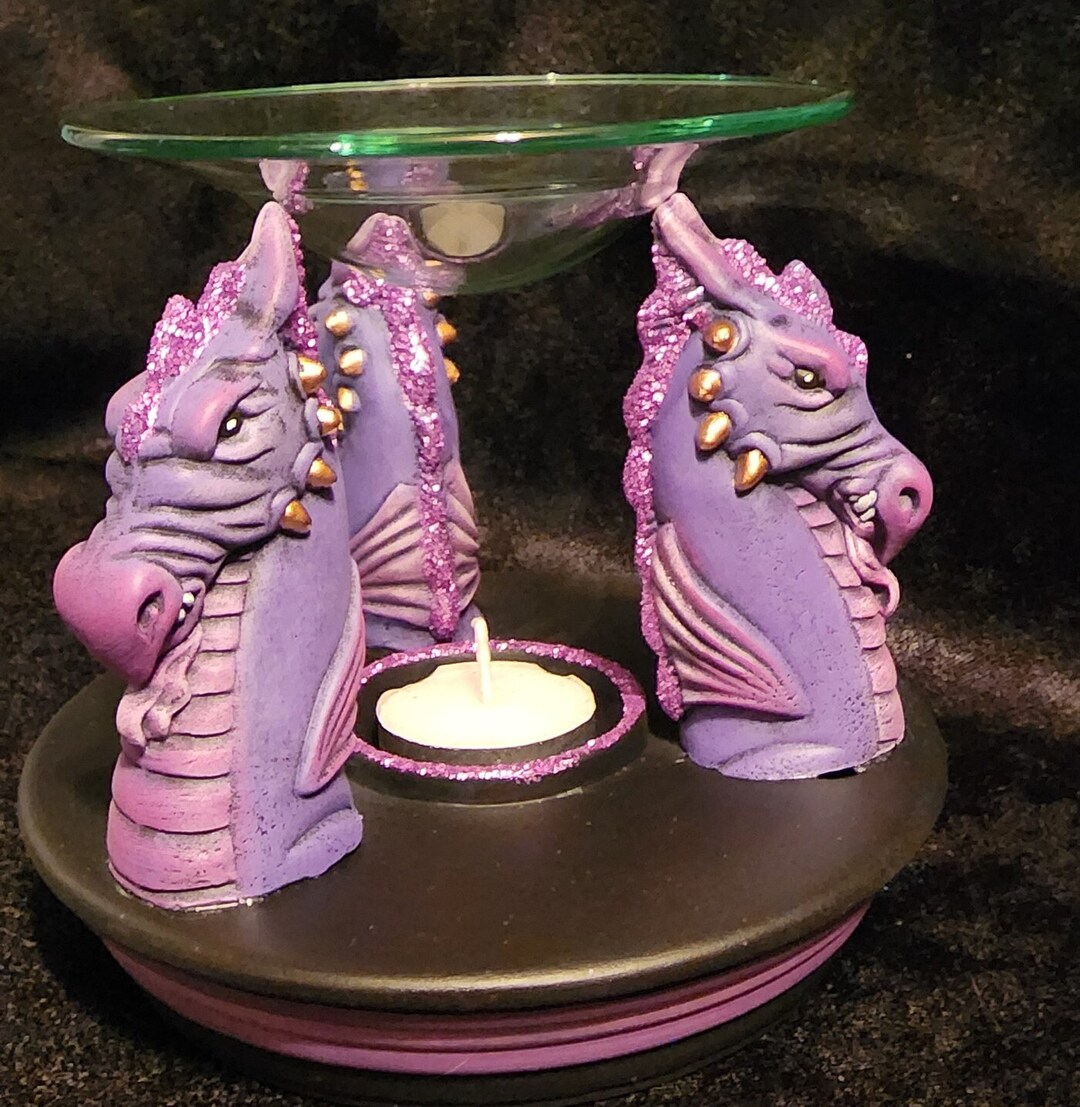 Pretty Dragon Oil Burner - Etsy