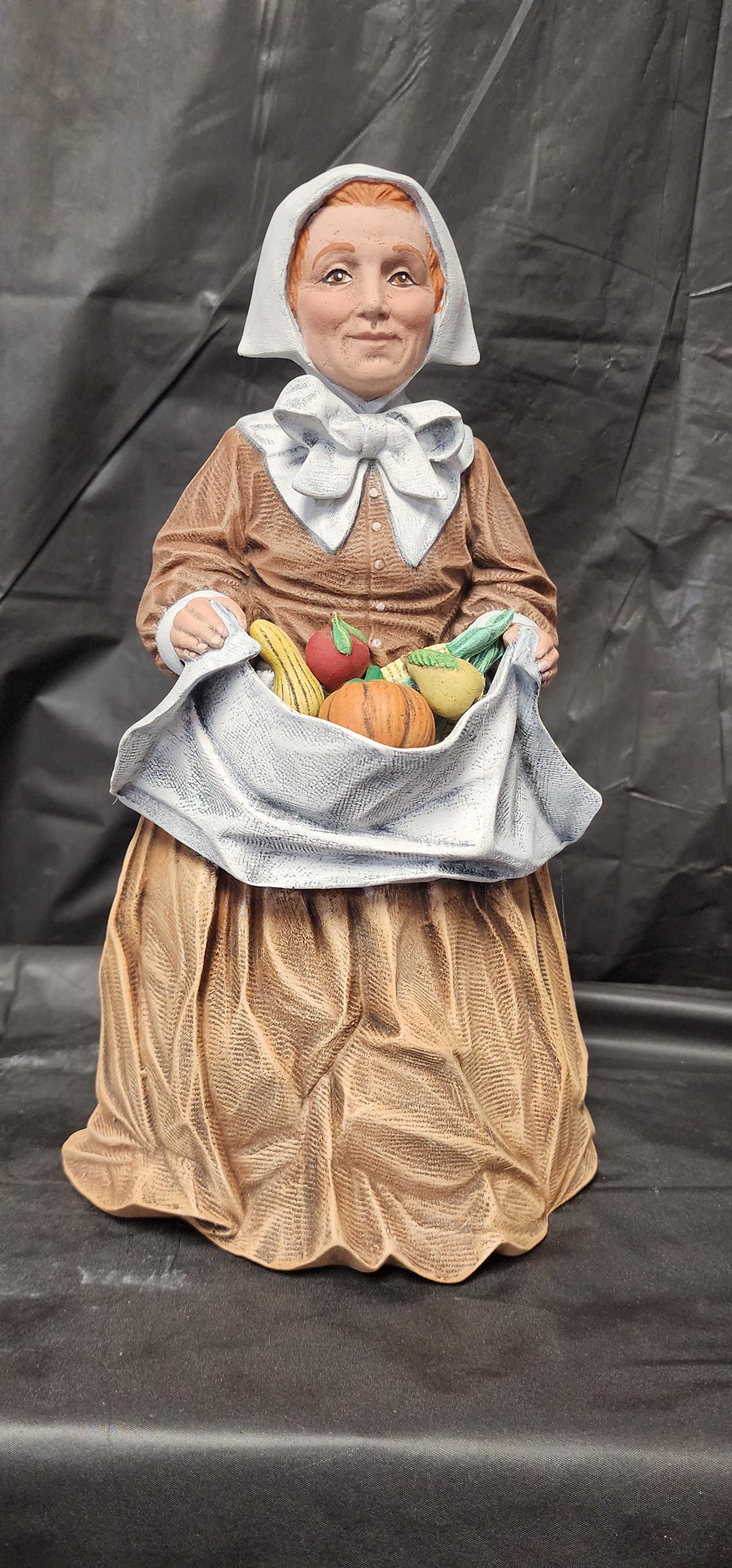 Hand-painted Ceramic Pilgrim Figurines: Thanksgiving Decor - Etsy