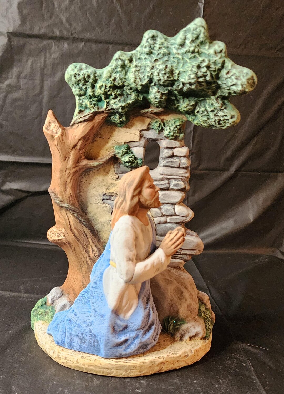Handmade Jesus Praying in the Garden Religious Ceramic Statue/figurine ...