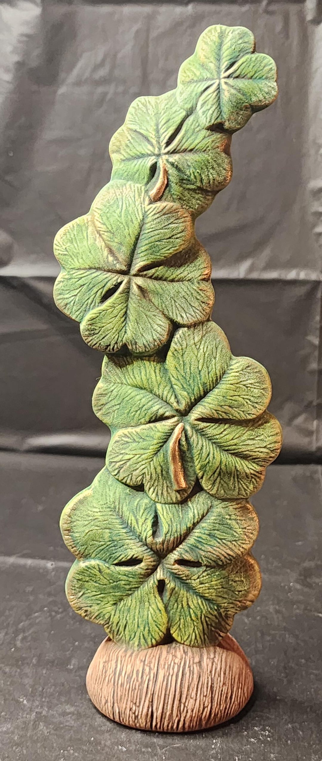 Hand Crafted Irish Shamrock Stack Ceramic Statue - Etsy