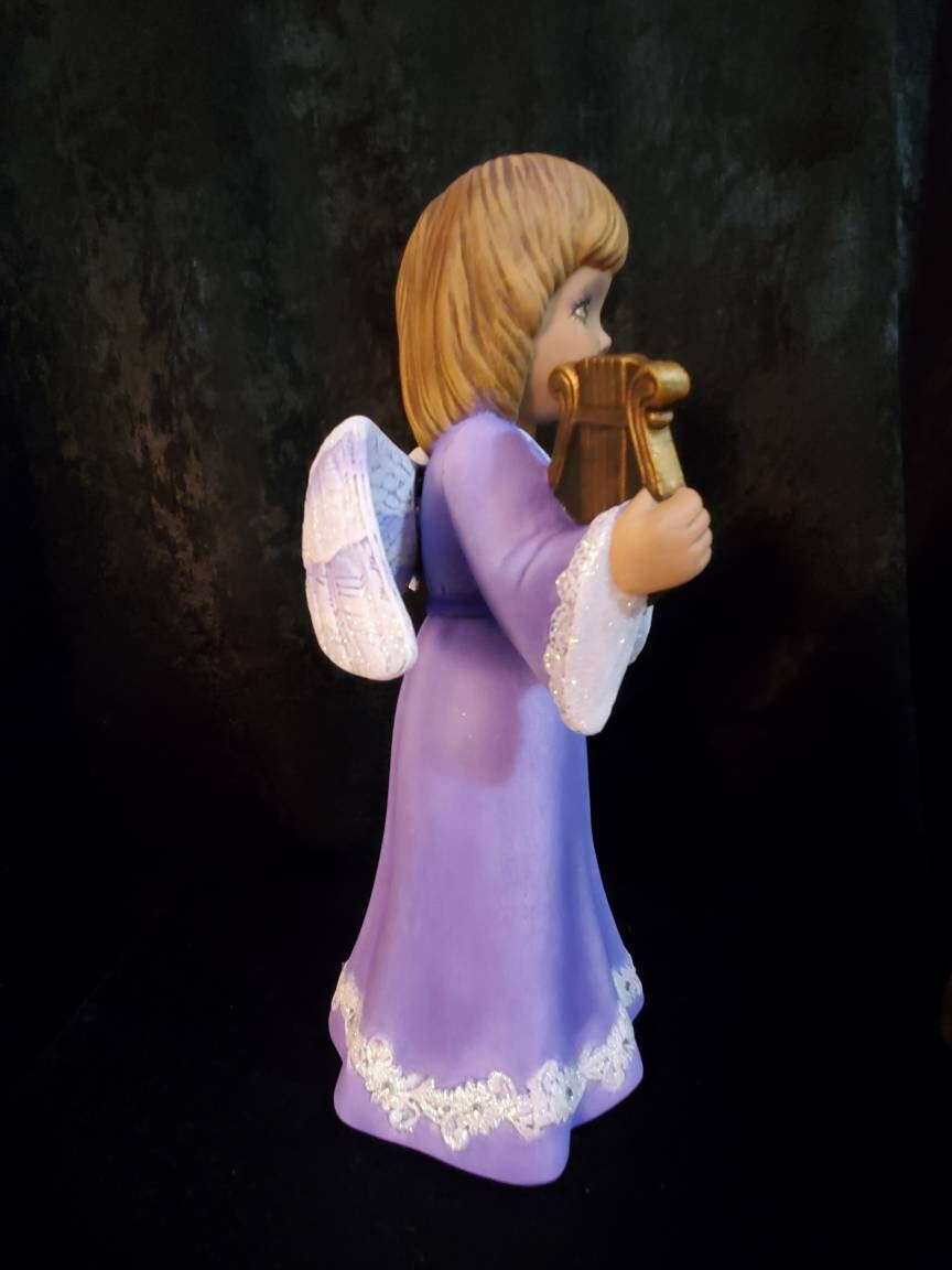 Large Angel With Harp - Etsy