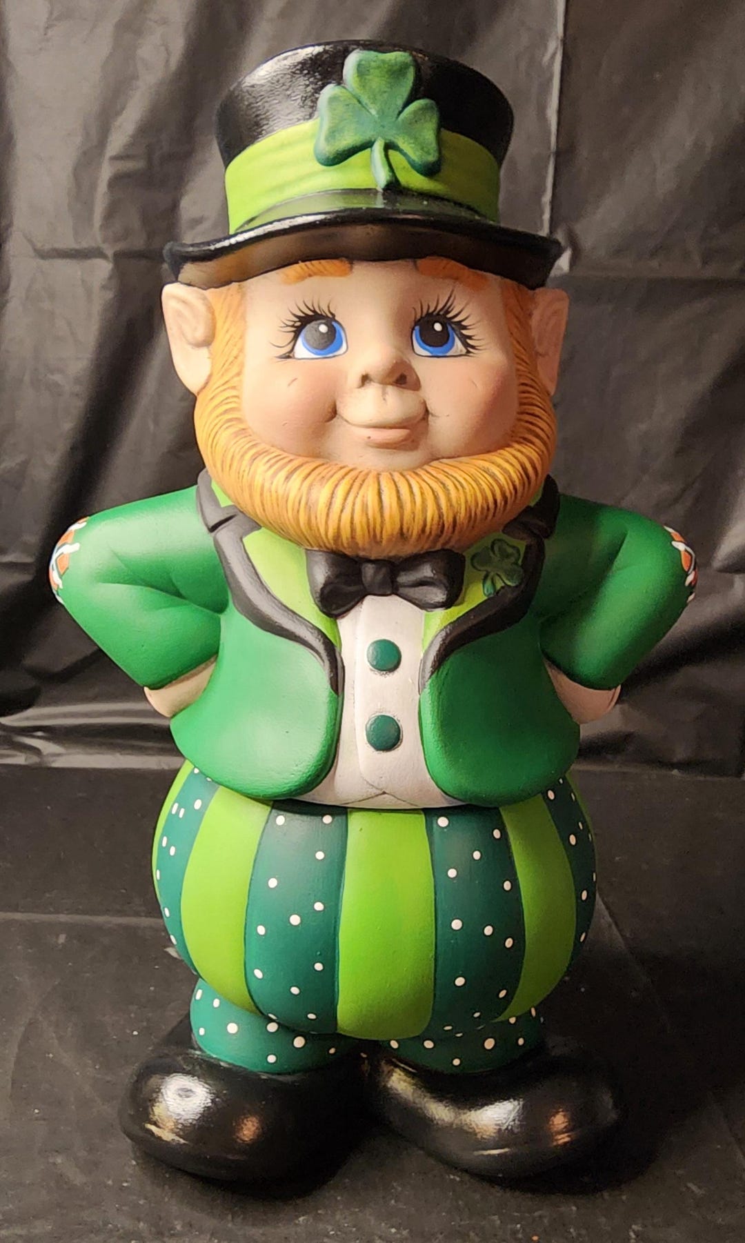Hand Crafted St. Patrick's Day Jolly Irish Leprechaun Ceramic Statue - Etsy