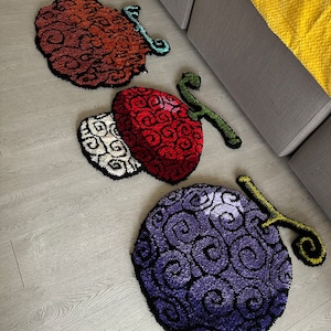 Devil Fruits Rugs One Piece Anime - Etsy