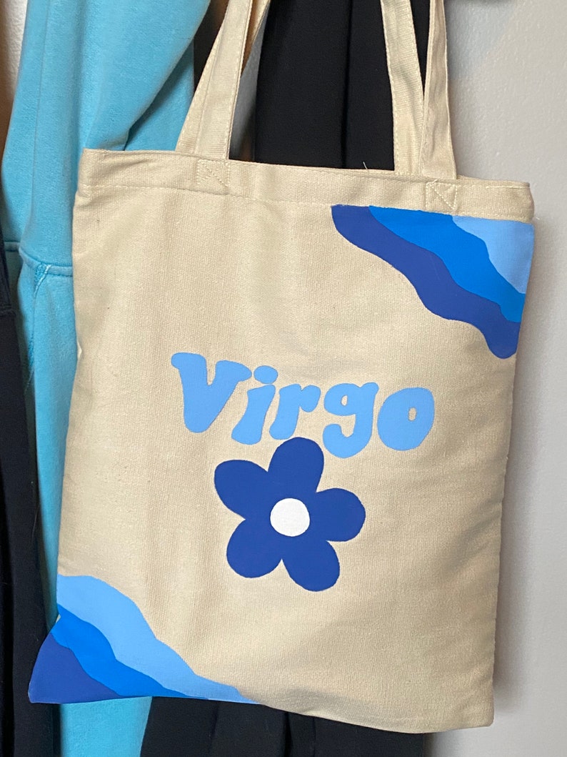 Zodiac Painted Tote Bags - Etsy