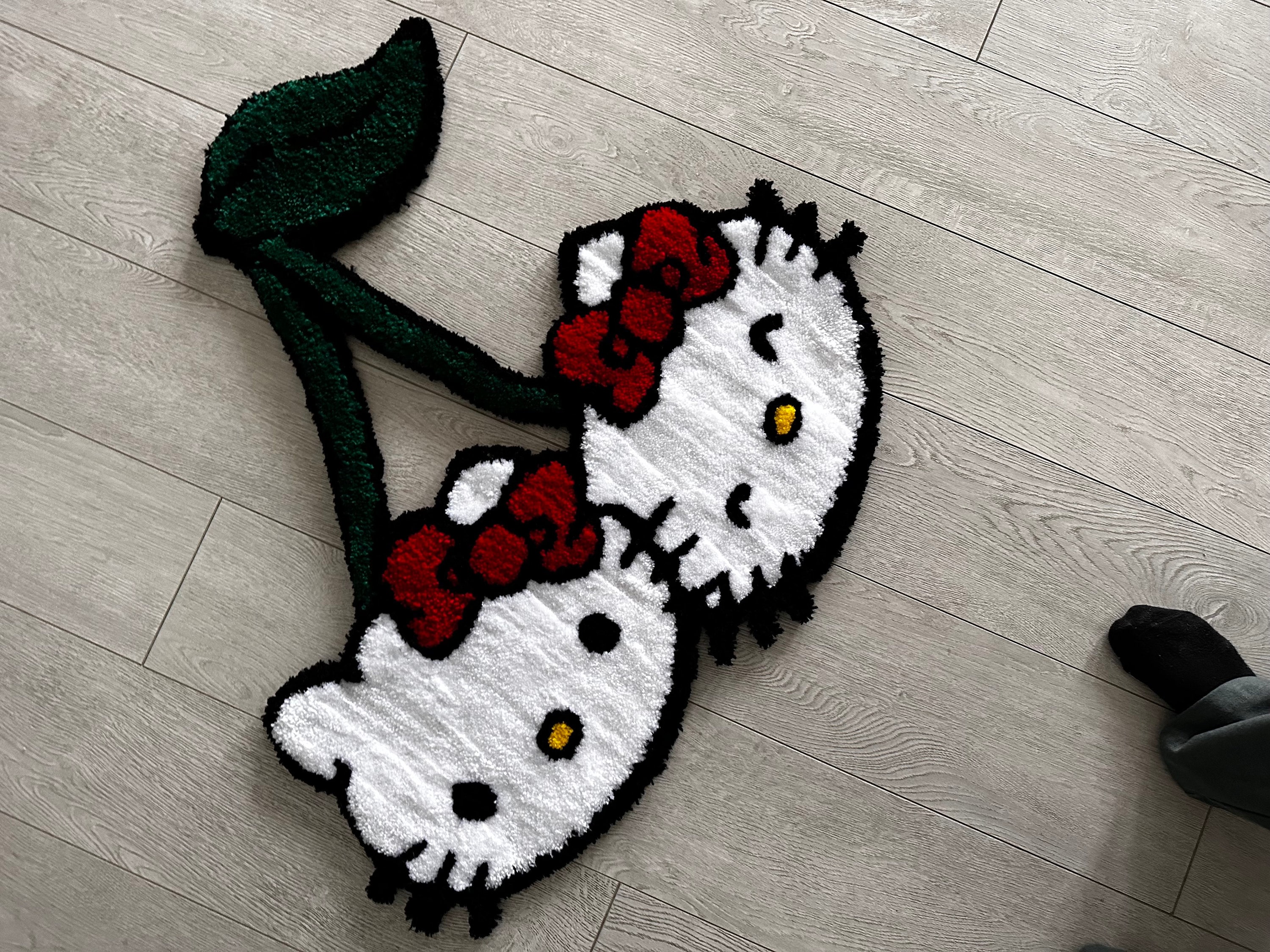 Hello Kitty Cherries Rug - Etsy