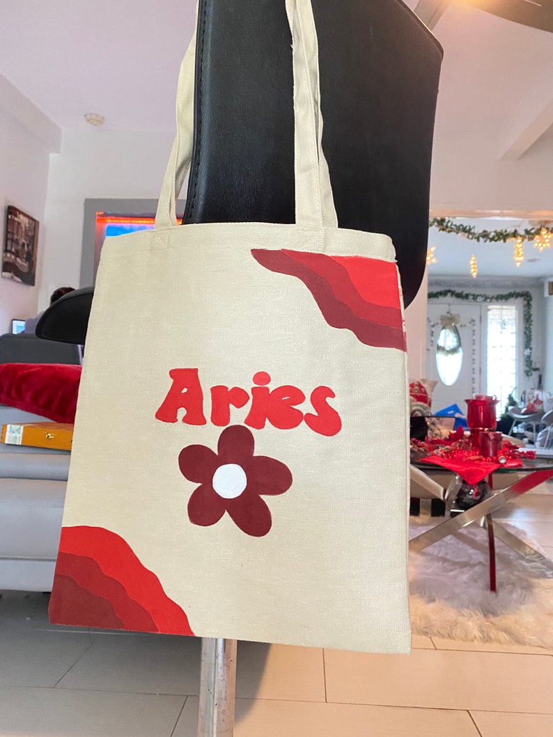 Zodiac Painted Tote Bags - Etsy