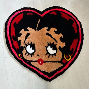 Betty Boop Heart Rug - Etsy