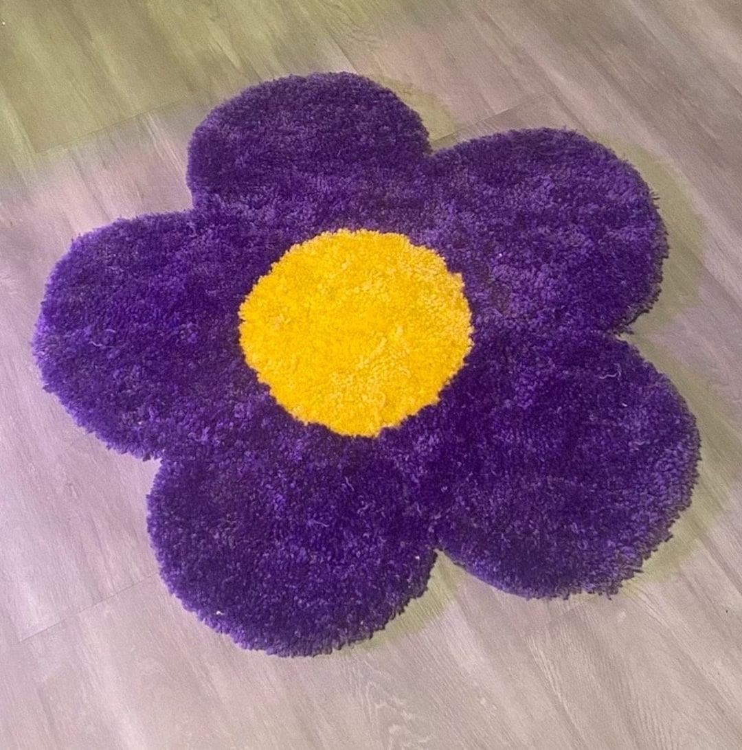 Simple Flower Rug - Etsy