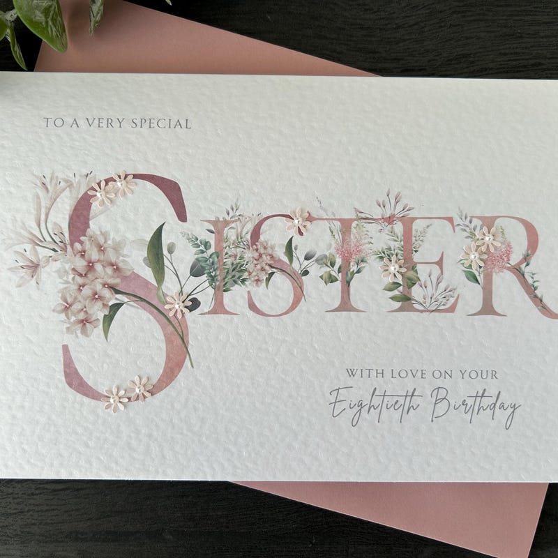 Sister Birthday Card - Etsy UK