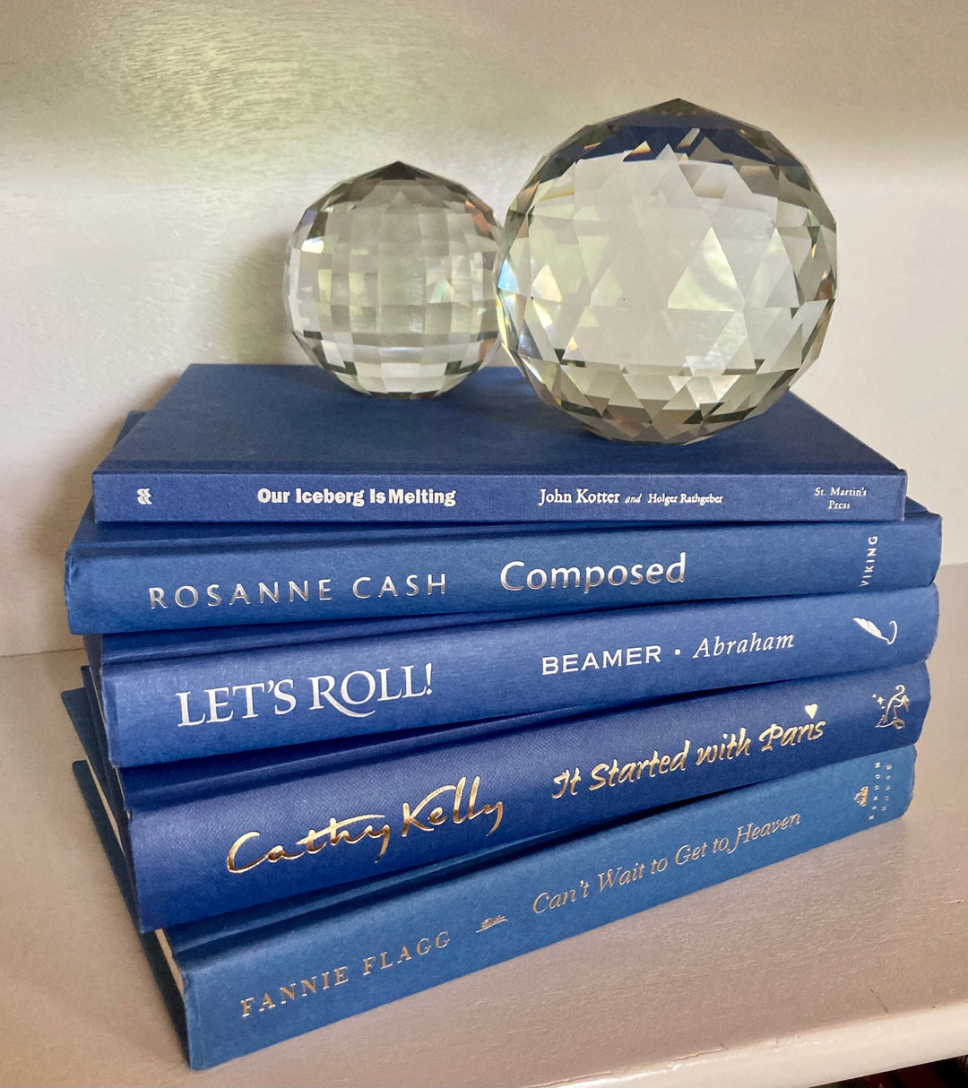 Blue Book Set for Home Decor - Bundle Blue Books - Home Staging ...